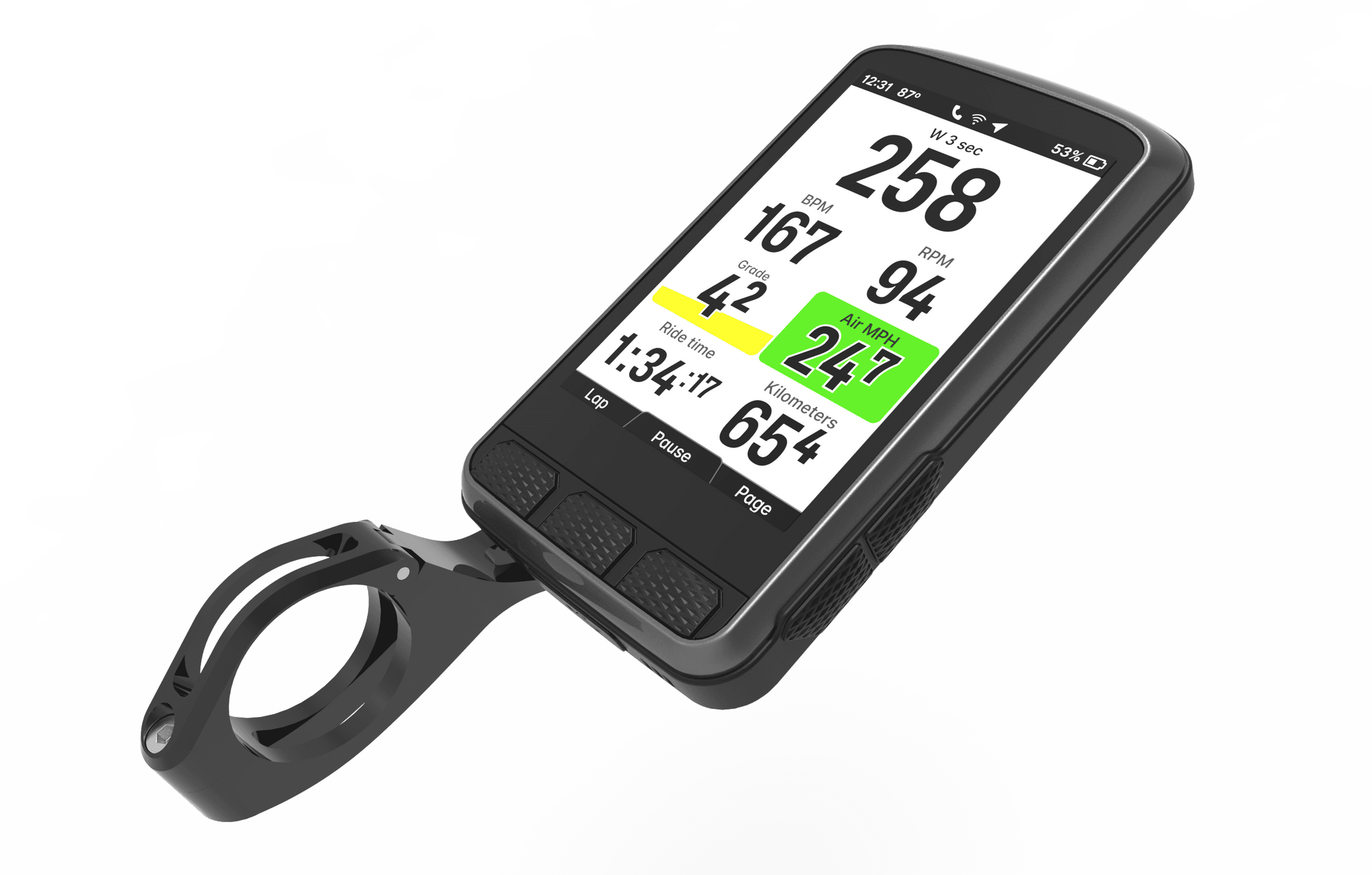 Wahoo ACE Bike Computer – GPS with Large Display for Easy Viewing ...